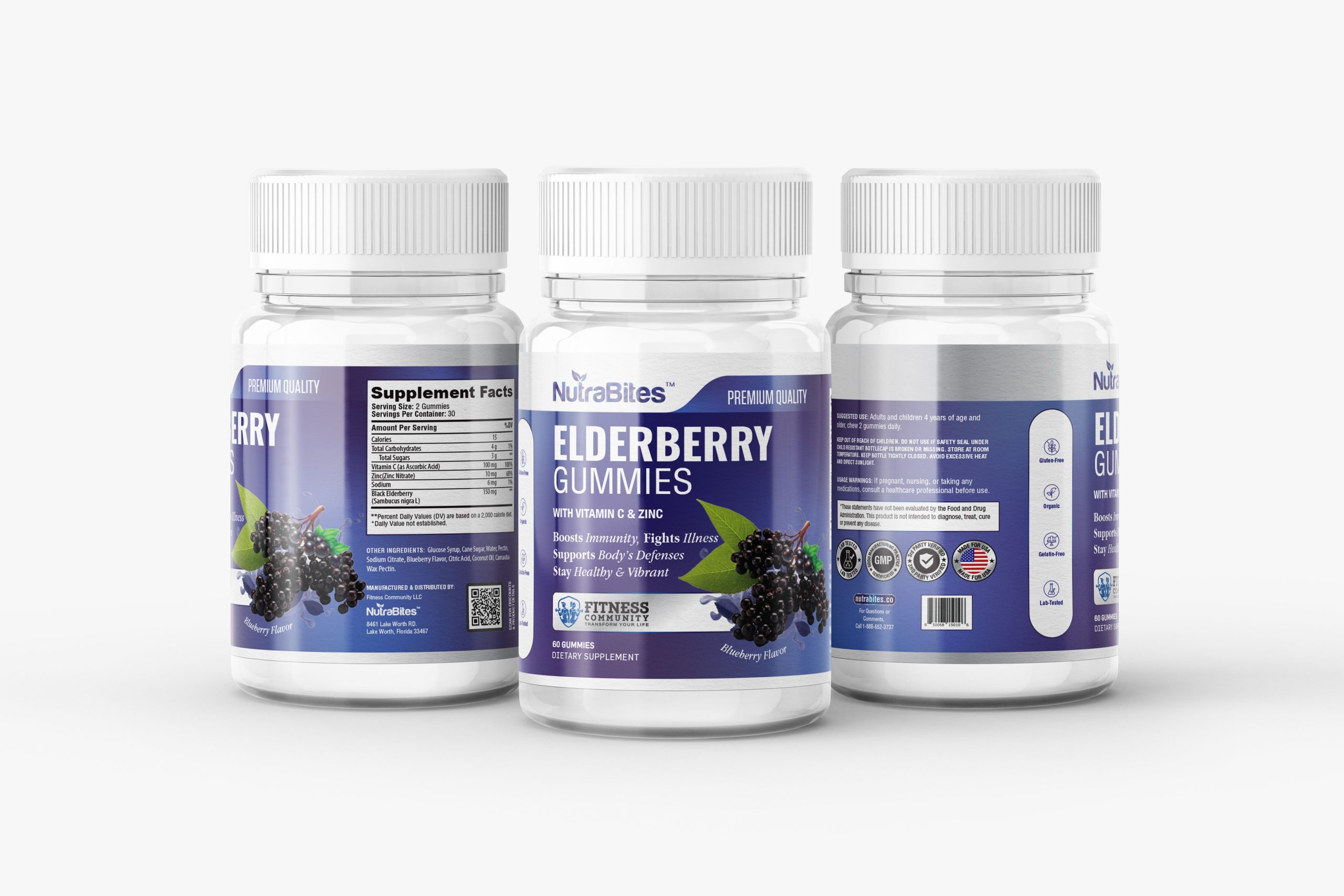 Elderberry Gummies – Black Elderberry + Vitamin C + Zinc | Immune ...